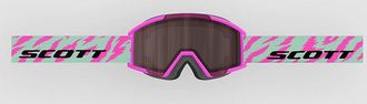 Scott Shield Pro Junior Neon Pink/Mint Green Kids Goggle silver chrome s2