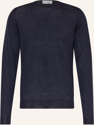 John Smedley Pullover Aus Merinowolle blau