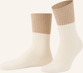 Falke Str&uuml;mpfe Cosy Wool Mit Glitzergarn weiss