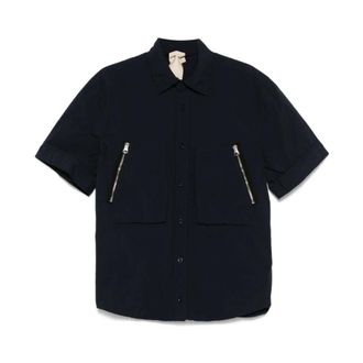 Ten c Kurz&auml;rmeliges Hemd - - Shirts - Herren - Blau - M