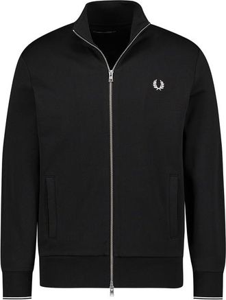 Fred Perry Herren Sweatjacke schwarz unifarben