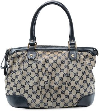 Gucci Hobo Bags - GG Canvas Sukey Satchel - Gr. unisize - in Braun - für Damen