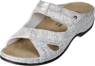 Berkemann Damen Janna Hausschuh, Washed Gray Linen, 40 EU