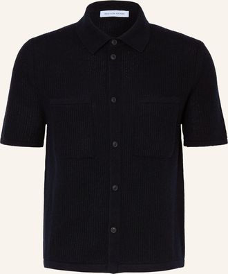 Iris Von Arnim Iris Von Arnim Strickhemd Aurelian Comfort Fit Aus Cashmere blau