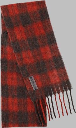 Our Legacy Alpaca Wool Plaid Scarf - Red