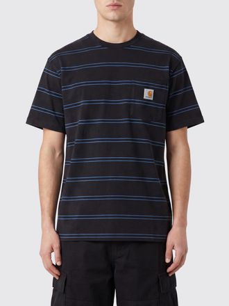 Carhartt Work in Progress T-shirt ray&eacute; en coton avec poche poitrine et patch logo