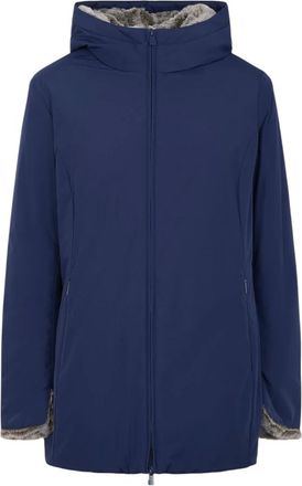 Suns Femme, Manteaux, Bleu, Taille: 36 FR Marmolada Fur Parka