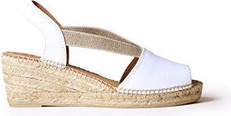 Toni Pons Espadrille Cuir Femme - TEIDE-P - Blanc, 40 EU
