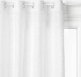 Atmosphera Atmosphera - Voilage Alton &agrave; Oeillets - Blanc 140x240 cm