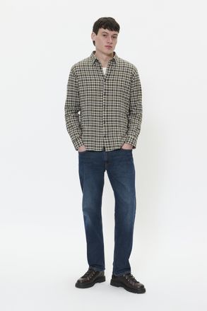 Matinique Langarm - Hemd MAChristaldo Gerade Passform khaki