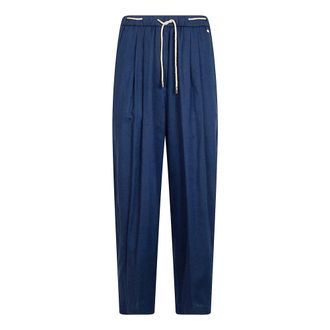 Herno Hosen mit Kordelzug in der Taille - - Trousers - Damen - Blau - L