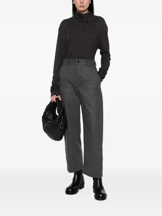 Nicholson & Nicholson Felted Wool Trousers - Grey