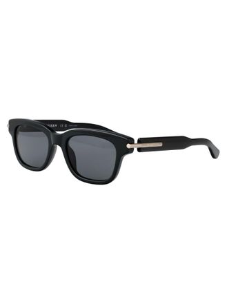 Alexander McQueen Unisex Sunglasses Am0497s Green-Grey Acetate Green-Green-Grey Green/green/grey