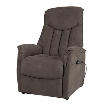 Duo Collection home24 Fernsehsessel XXL Braun Webstoff 79 x 114 x 98cm