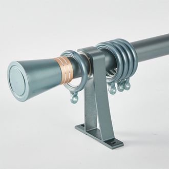 Generic Gardinenstange Raumteiler Mit Dekorativen Endst&uuml;cken Und Wandhalterung 70-600cm F&uuml;r &Ouml;senvorh&auml;nge Schwere Dekorative Vorhangstange F&uuml;r Fenster Und T&uuml;re