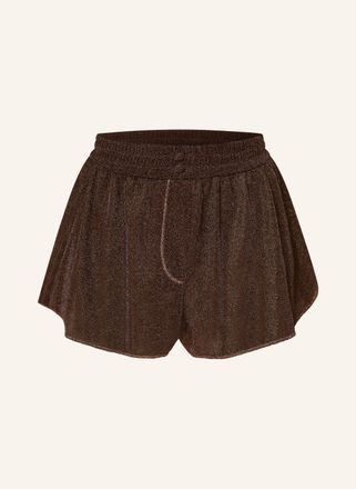 Os&eacute;ree Shorts Lumiere Mit Glitzergarn braun