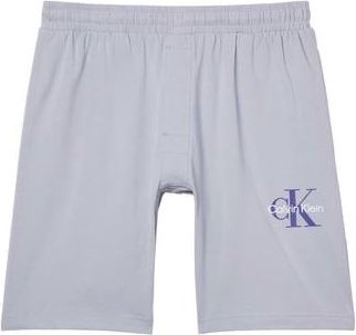 Calvin Klein Bermuda &agrave; logo en coton m&eacute;lang&eacute;