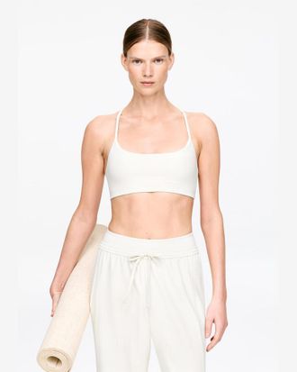 Arket Weicher Stretch-BH -Wei&szlig;