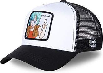 Capslab Casquette Baseball Trucker Dragon Ball Z (Bulma (Blanc/Noir))