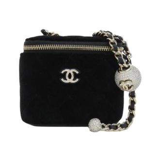 Chanel Sac bandouli&egrave;re mini Pre-owned en velours - Femme - Pre-owned - Noir - Taille: ONE Size