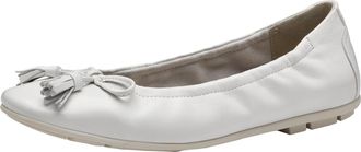 Tamaris Damen Ballerinas Leder; White/wei&szlig;; 38 EU