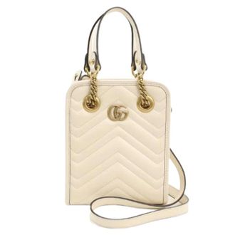 Gucci Sac &agrave; main mini vintage doccasion - Femme - Pre-owned - Blanc - Taille: ONE Size
