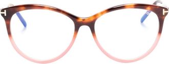 Tom Ford Eyewear Brille mit Cat-Eye-Gestell - Braun