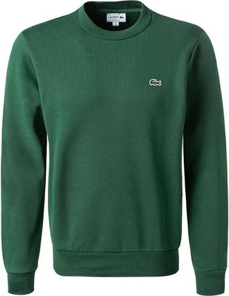 Lacoste Herren Sweatshirt grün Baumwolle unifarben