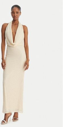 Bardot Bardot Abendkleid Nola 59814DB2 Beige Slim Fit