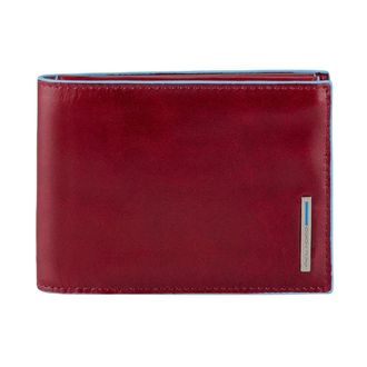 Piquadro Portefeuille Carr&eacute; Bleu - Homme - Accessoires - Rouge - Taille: ONE Size