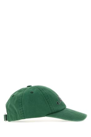Ami Womens Green Cotton Baseball Cap Vert Bouteille Lave Exterior: Cappelli E Fasce Per Capelli Hat