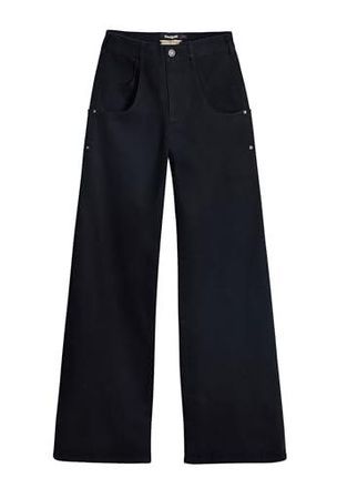 Desigual Woman Denim Long Trouser Jeans, Noir, 44 Femme