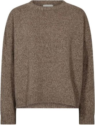 Max Mara Wkdsibari Pullover mit Rundhalsausschnitt - - Knitwear - Damen - Braun - M
