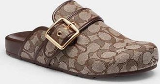 Coach Clog Aus Signature-Jacquard Mit Schnalle Aus Dem Archiv