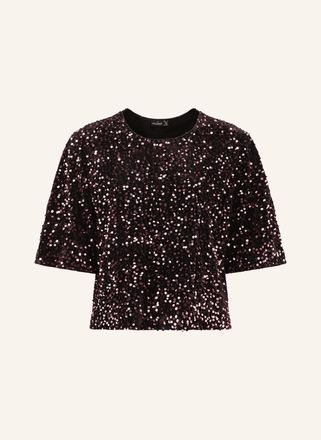 van Laack Van Laack Blusenshirt Vl-Jorina-Xx Aus Samt Mit Pailletten rot