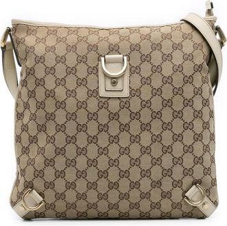 Gucci Hobo Bags - GG Canvas Abbey D Ring Crossbody - Gr. unisize - in Braun - f&uuml;r Damen