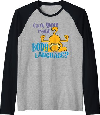Garfield House Katze K&ouml;rpersprache Kom&ouml;die Meme Cartoon Classic Raglan