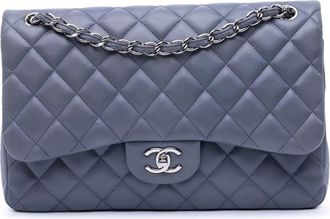 Chanel Hobo Bags - Jumbo Classic Lambskin Double Flap - Gr. unisize - in Orange - für Damen