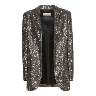 Blanca Vita Femme, Vestes, Beige, Taille: 38 FR Veste Beige Paillettes Ch&acirc;le