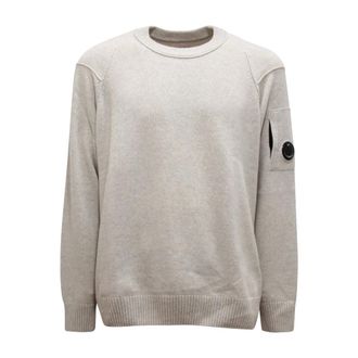 C.P. Company C.p. Company, Homme, Pulls, Gris, Taille: XL Lambswool GRS Crew Neck Knit