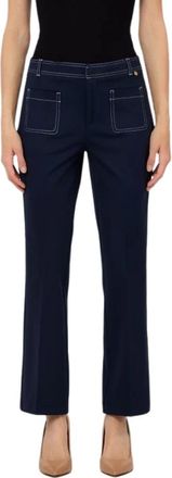 Liu Jo Femme, Pantalons, Bleu, Taille: 36 FR Pantalon Milano Stitch
