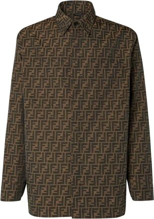 Fendi Herren, Shirts, Braun, LGr&ouml;&szlig;e