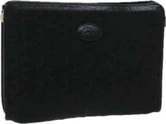 Celine Pre-owned Toile pochettes-minaudieres - Femme - Pre-owned - Noir - Taille: ONE Size