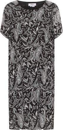 Usha Kurzarmkleid Damen schwarz weiss