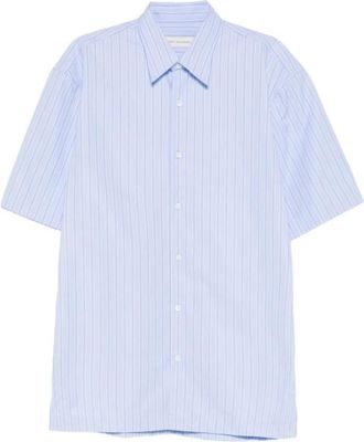 Dries Van Noten Homme, Chemises, Bleu, Taille: M Chemise &agrave; Manches Courtes et Col Classique
