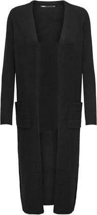 Only Womens Onlsly Cardigan Long Ouvert pour Femme KNT Noos Noir Taille XXS