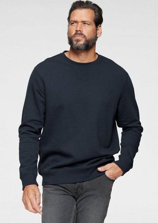 Man's World Sweatshirt Langarm, Basic-Stil, unifarben, Rundhalsausschnitt