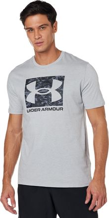 Under Armour Mens Short-Sleeve Graph Mens Ua ABC Camo Boxed Logo Short Sleeve, Mod Gray Light Heather, 1361673-011, 4XL