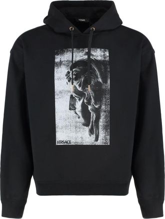 Versace Homme, Sweatshirts et sweats &agrave; capuche, Noir, Taille: L SweaT-shirts &agrave; capuche