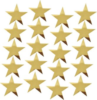 Angoily 25 St&uuml;ck Papiersterne Pentagramm Dekoration aus Papier 28cm Goldfarben f&uuml;r Hochzeitsfeier Partyfotohintergrund Festtagsdeko